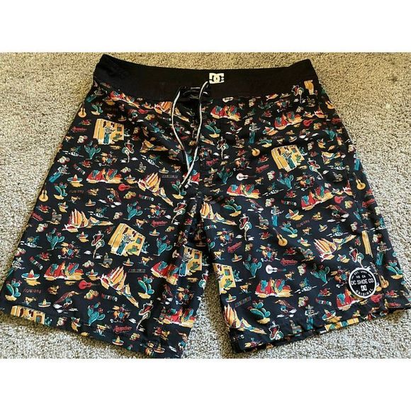 DC | Swim | Dc Shoes Mexico Swim Boardshorts Size 32 Western Taco Bar ...